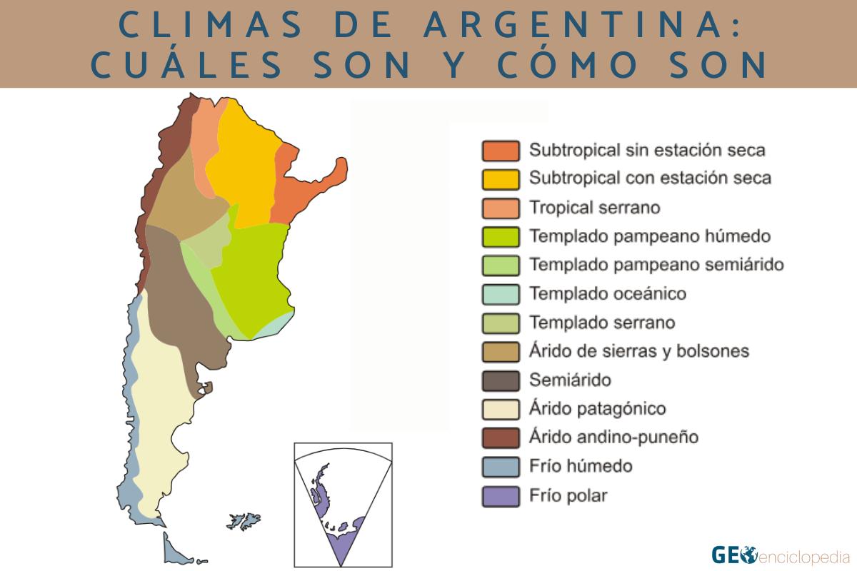 Argentina Mapa Clima