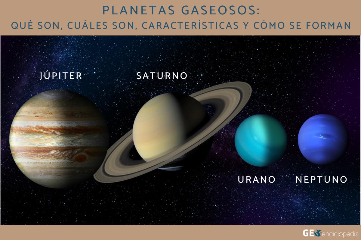 Planetas gaseosos: qué son, cuáles son, características y cómo se forman - Resumen