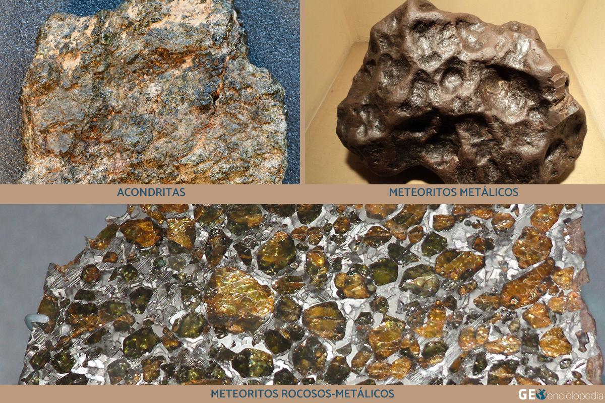 Tipos de meteoritos - Resumen