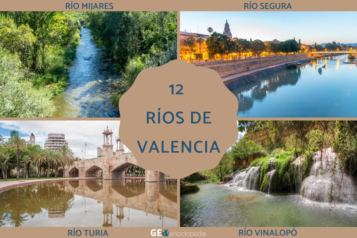 12 ríos de Valencia - Nombres y fotos