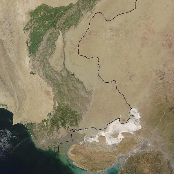 Mapa Do Rio Indo E Ganges