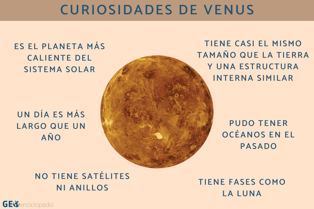 10 curiosidades de Venus - Datos interesantes